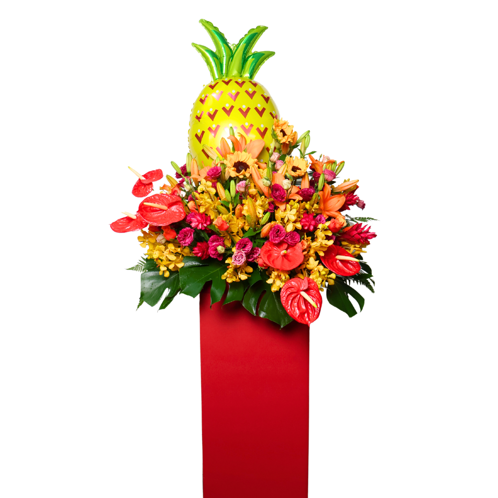 Majestic Pineapple - Grand Opening Floral stand | JM Floral