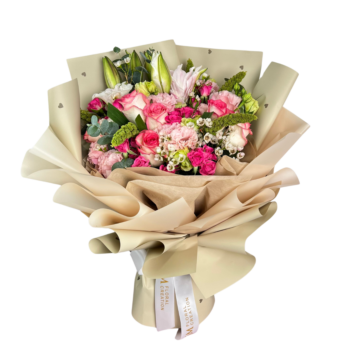 Always You (Rose, Rose Spray, Lily) - Flower Bouquet