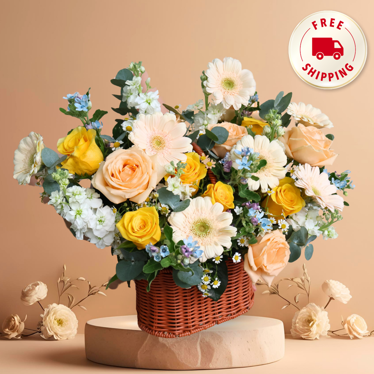 Blooming Joy - Flower Basket | JM Flower