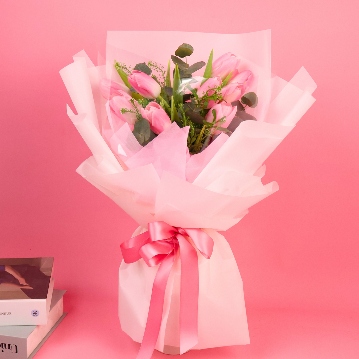 Cloud Love (10 Tulips) - Flower Bouquet – JM Flower