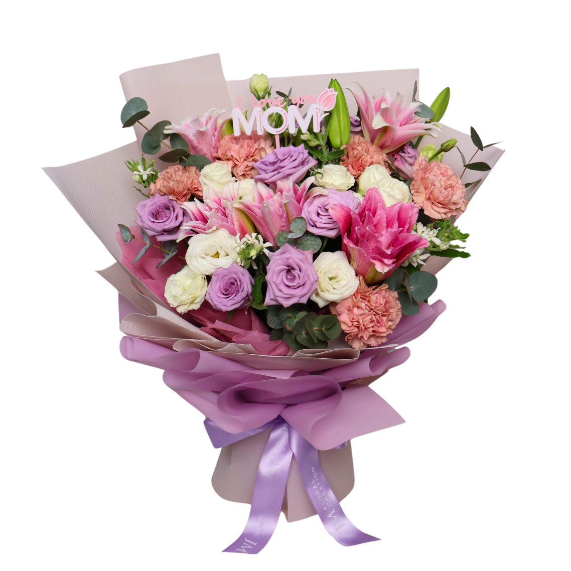Magical Bloom (2 Lily, 5 Carnation) - Flower Bouquet