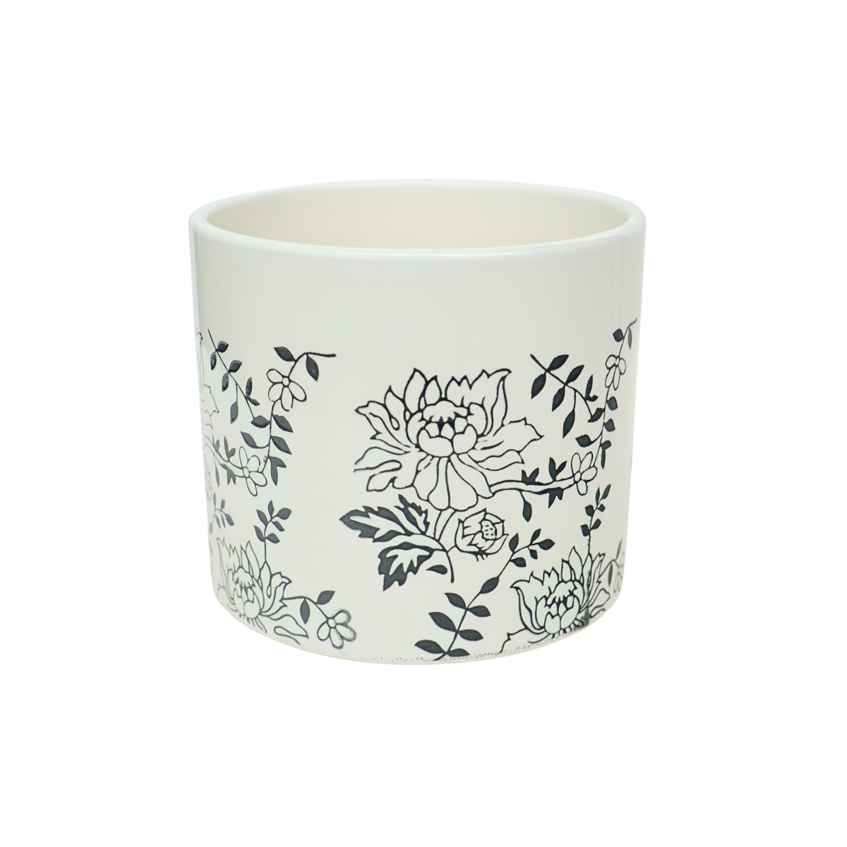 Floral Embossed Ceramic Pot | JM Flower