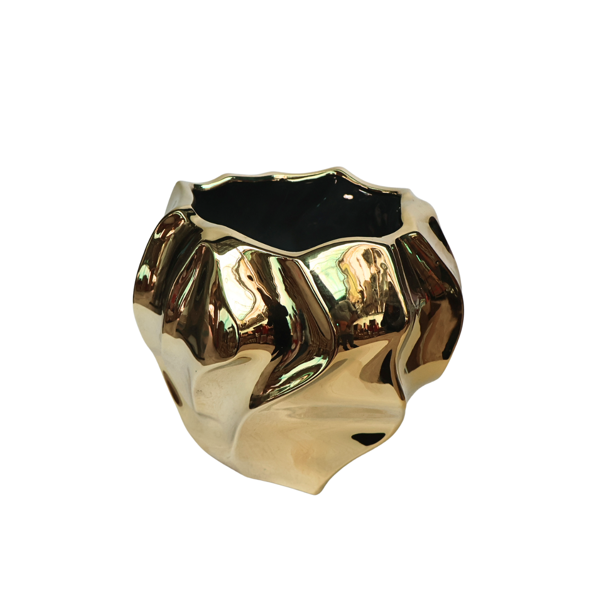 Gold Ceramic Pot | JM Flower